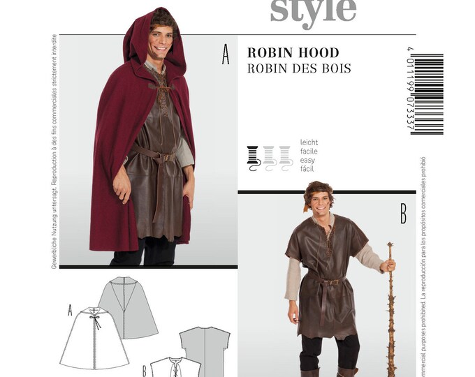 Robin Hood Burda Style Sewing Pattern 7333 Uncut, FF - Etsy