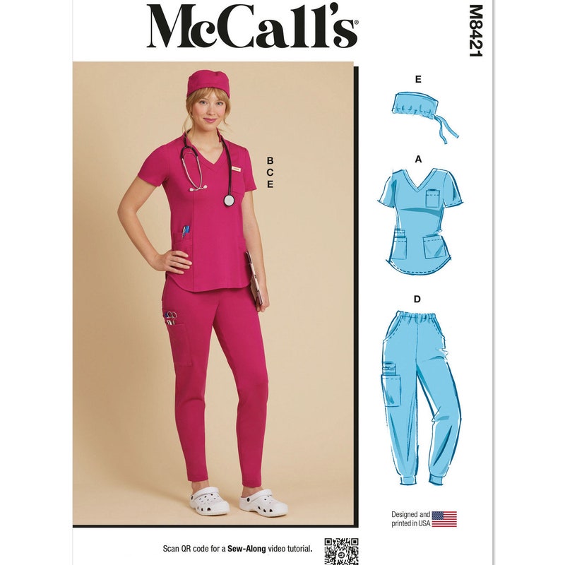 Scrubs Pattern - Etsy