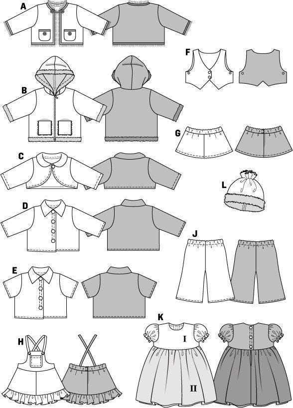 Doll Clothes Burda Style Sewing Pattern 7753 Uncut, FF - Etsy