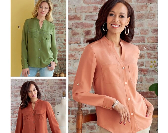 Misses Shirts by Palmer/pletsch Butterick Sewing Pattern B6924 Uncut ...