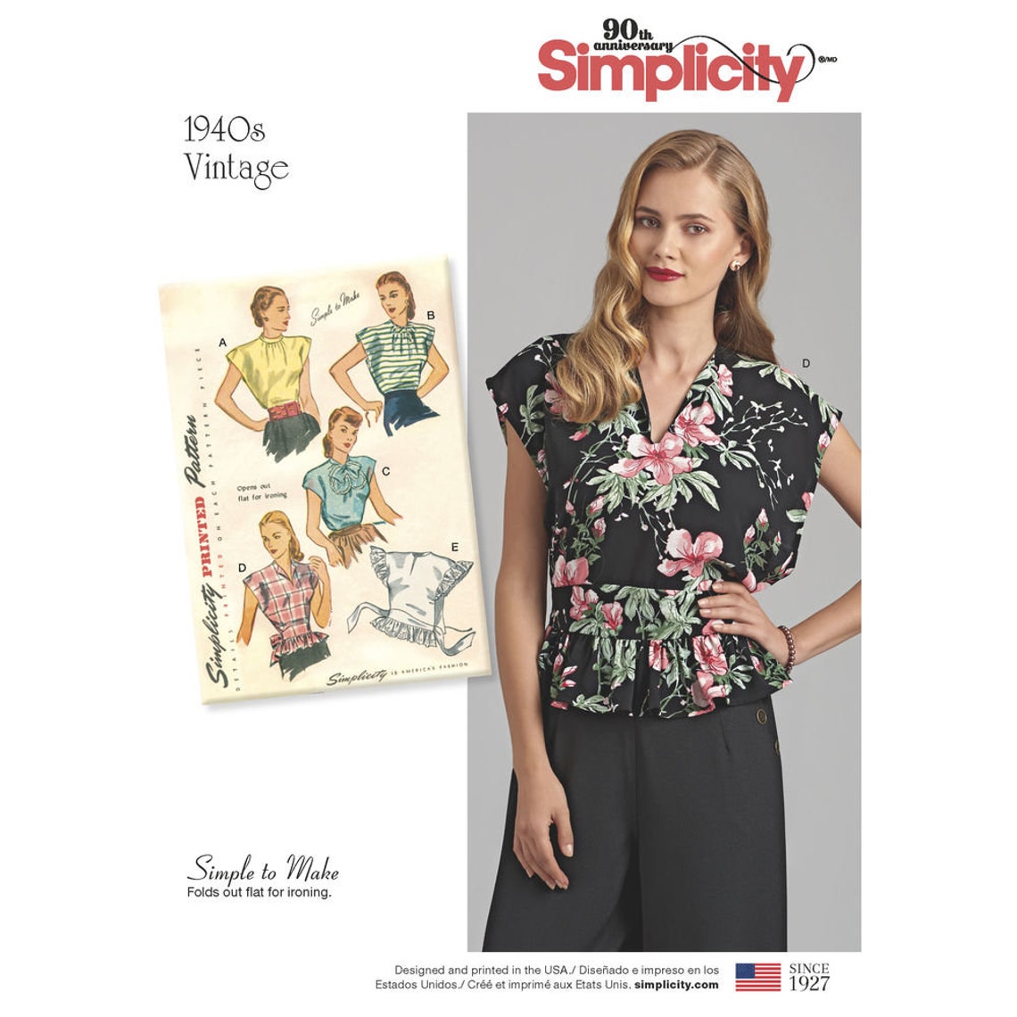 Misses' Vintage Poncho Blouses Simplicity Sewing Pattern | Etsy