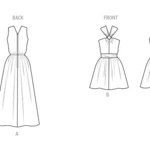 Misses' Dress in Two Lengths Vogue Sewing Pattern V2042 Uncut, FF - Etsy