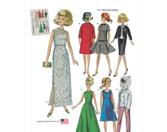 11 1/2 Fashion Clothes for Regular and Curvy Size Dolls by Andrea ...