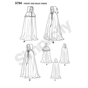 Misses Capes Simplicity Sewing Pattern 5794 Uncut, FF - Etsy