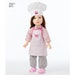 18 Chef Doll Clothes Simplicity Sewing Pattern 8315 - Etsy