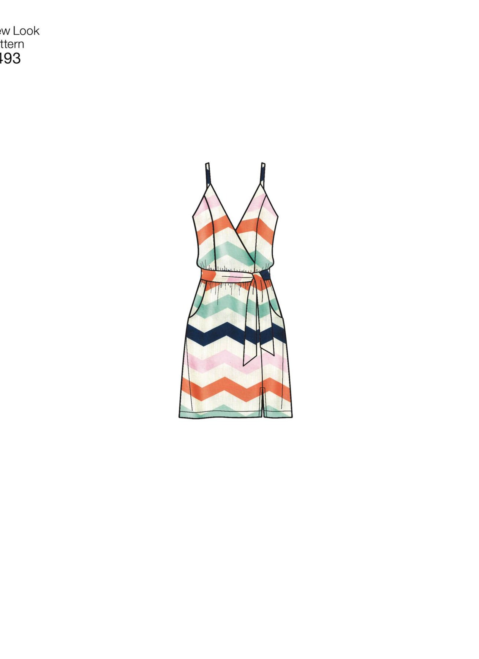 Misses' Jumpsuit and Dress in Two Lengths With Bralette New Look Sewing ...