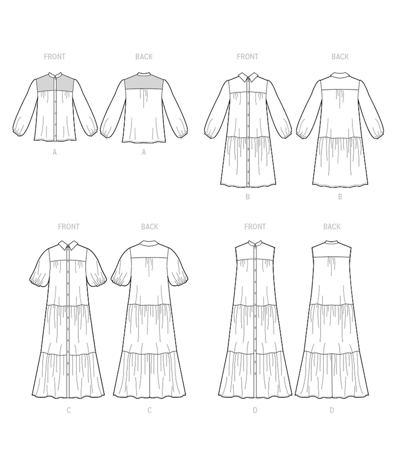 Misses' Top and Dresses Mccall's Sewing Pattern M8285 Uncut, FF - Etsy