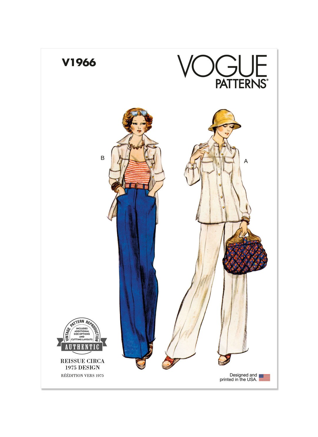 Misses Jacket and Pants Vogue Sewing Pattern V1966 Uncut, FF - Etsy