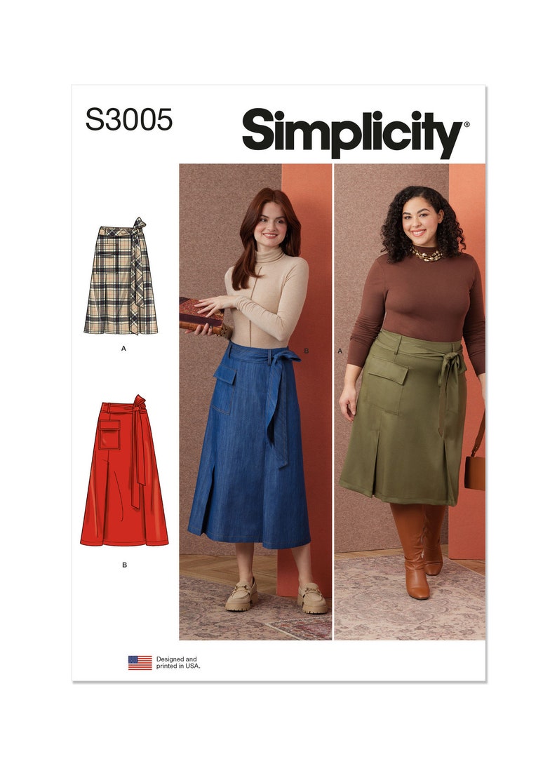Misses' and Women's Skirts Simplicity Sewing Pattern S3005 Uncut, FF ...