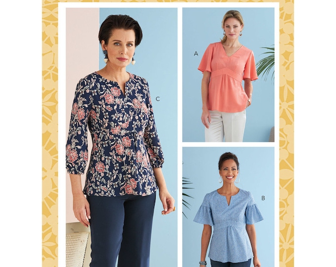 Misses Tops Butterick Sewing Pattern B6765 - Etsy