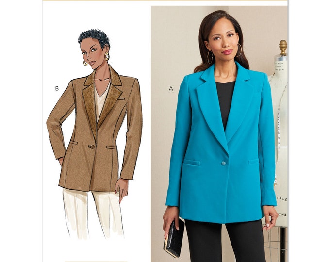 Misses Open-front Jackets Butterick Sewing Pattern B6328 - Etsy