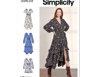 Misses Super Jiffy Wrap and Tie Pantskirt Simplicity Sewing Pattern ...