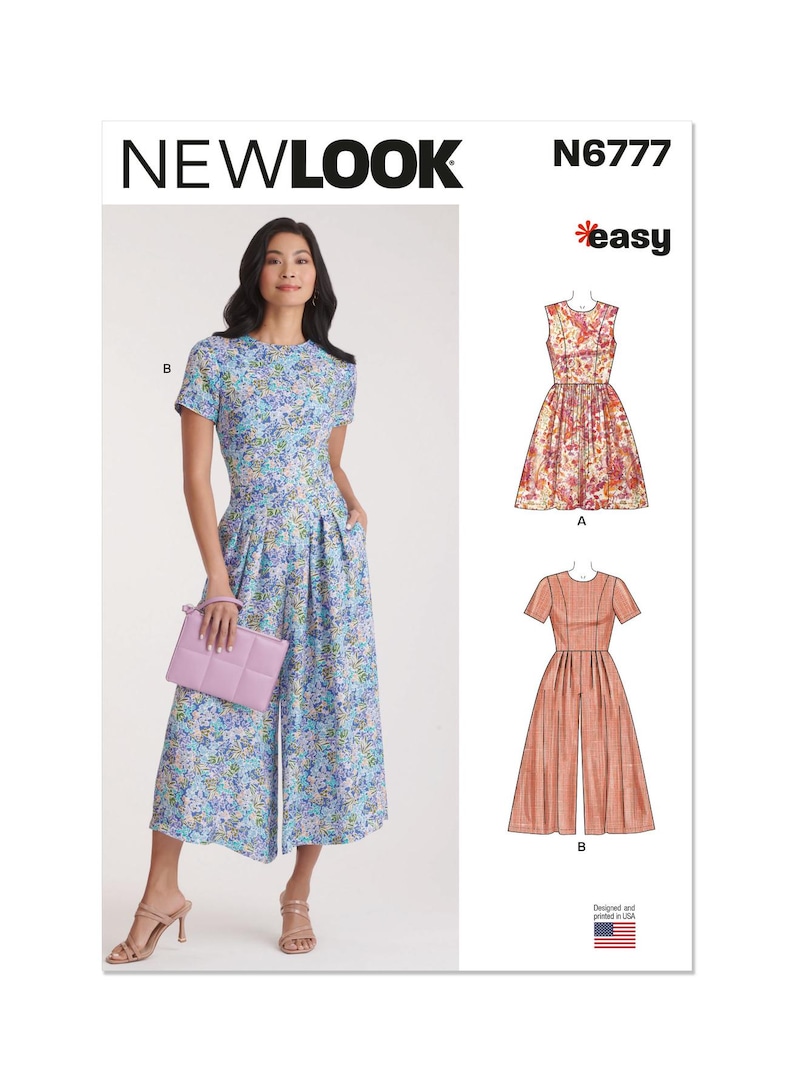 Misses' Dress and Jumpsuit New Look Sewing Pattern N6777 Uncut, FF - Etsy