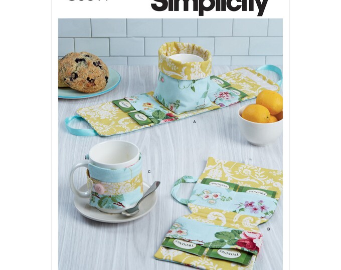 Mug Case, Tea Bag Case, Mug Cozy Simplicity Sewing Pattern S9511 - Etsy