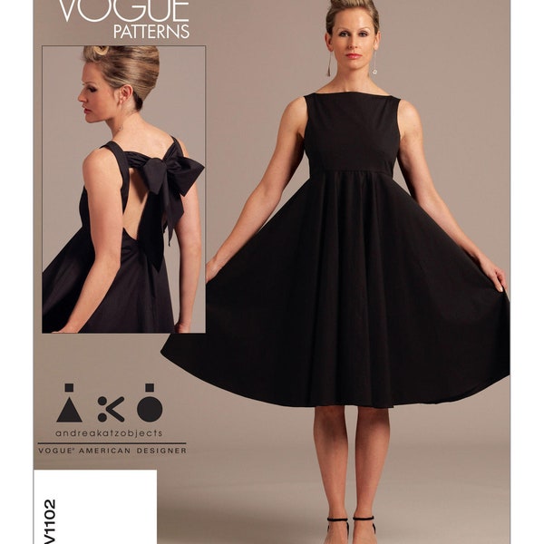 V Back Dress Pattern - Etsy