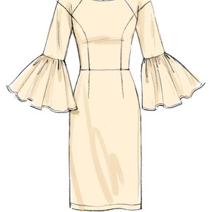 Misses Princess Seam Dresses With Sleeve and Skirt Variations Vogue ...