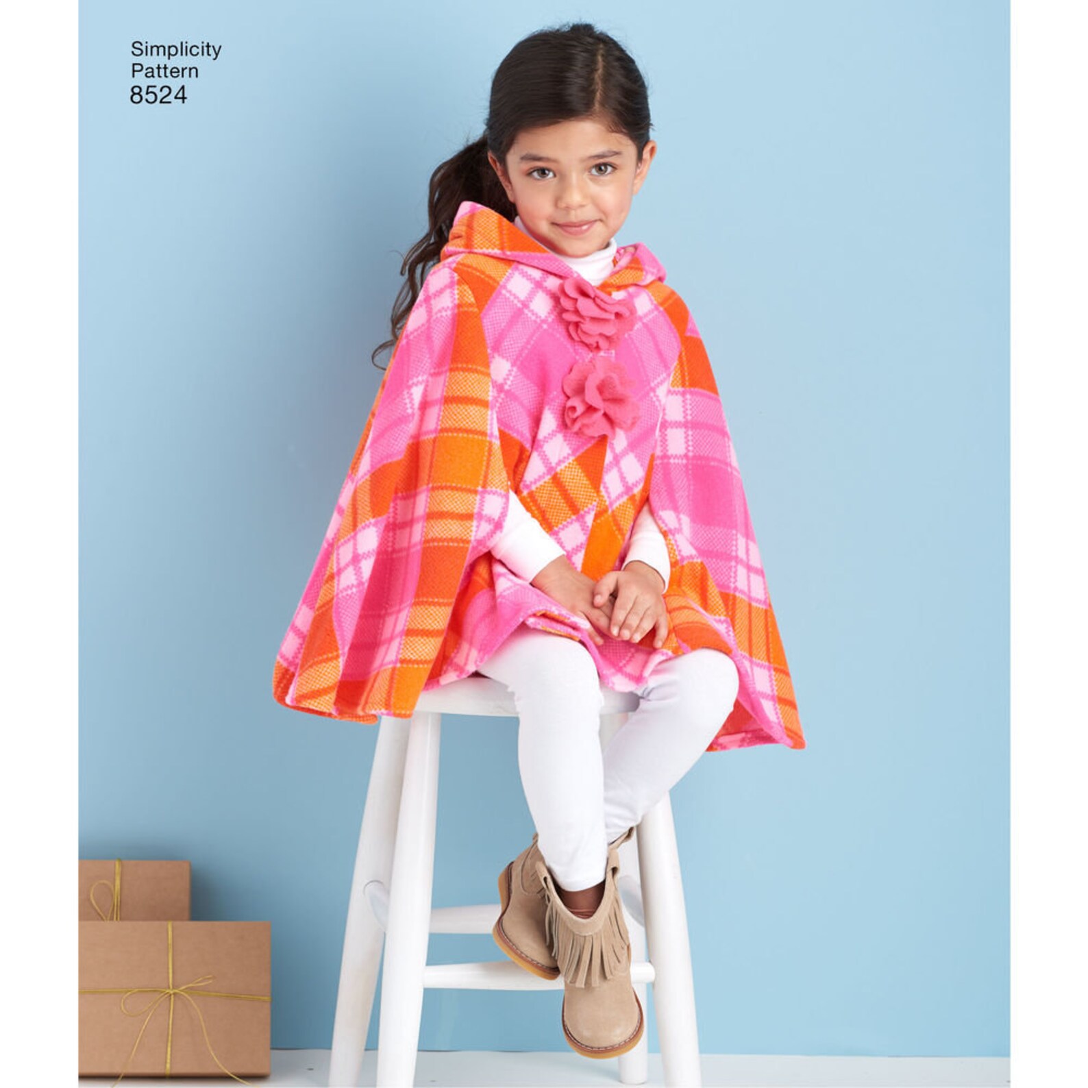 Child's Poncho Simplicity Sewing Pattern 8524 | Etsy