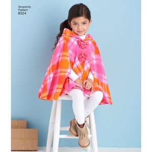 Child's Poncho Simplicity Sewing Pattern 8524 - Etsy
