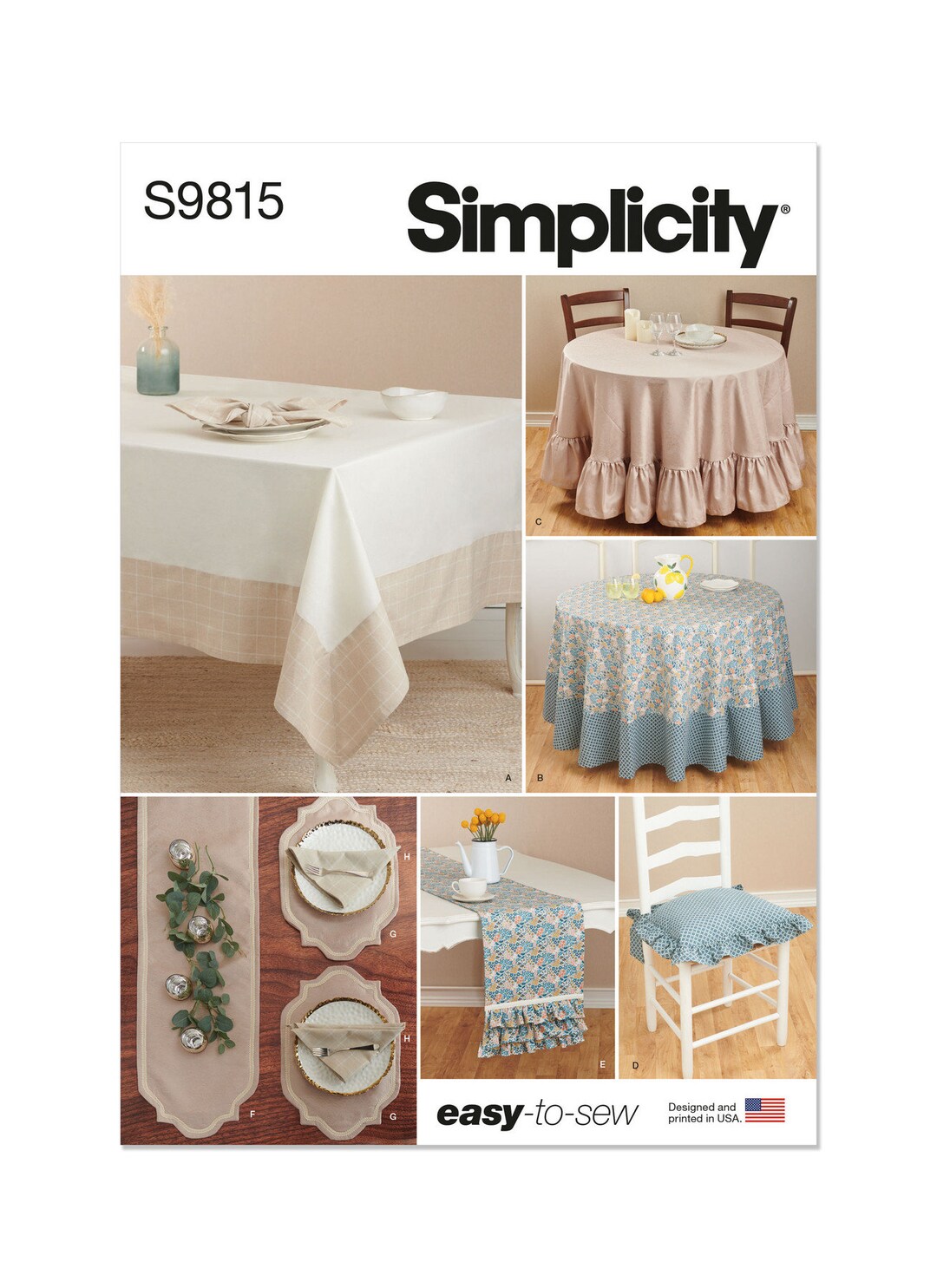 Tabletop Décor Simplicity Sewing Pattern S9815 Uncut, FF - Etsy