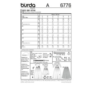 Evening & Bridal Wear Burda Style Sewing Pattern 6776 Uncut, FF - Etsy