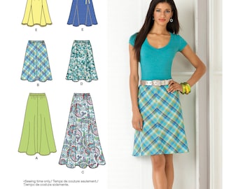 Misses Super Jiffy Wrap and Tie Pantskirt Simplicity Sewing Pattern ...