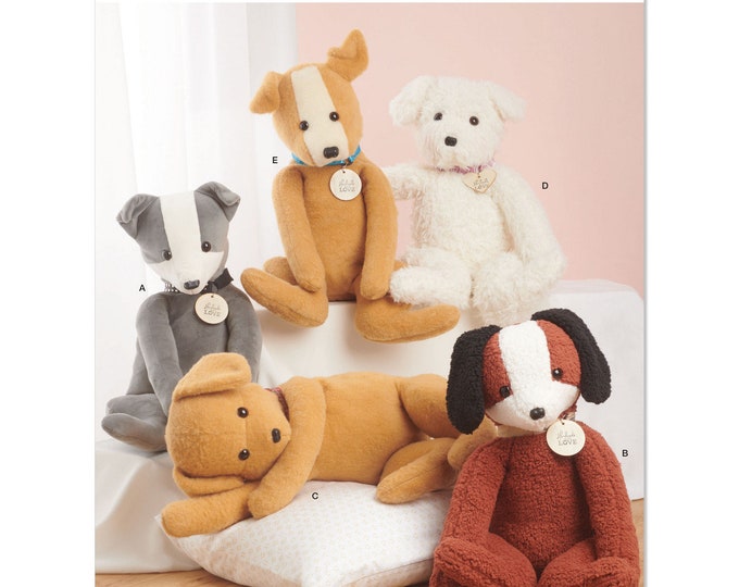 Two-pattern Piece Stuffed Animals Simplicity Sewing Pattern 8044 Uncut ...