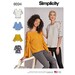Misses' Tops Simplicity Sewing Pattern 8694 - Etsy