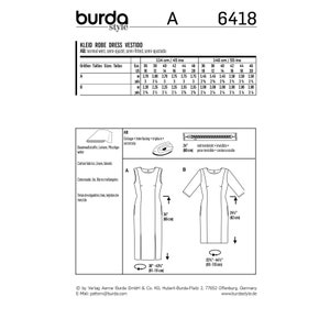 Misses' Feminine Dresses Burda Style Sewing Pattern 6418 Uncut, FF - Etsy
