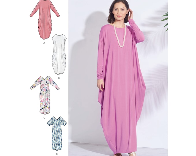 Misses Knit Caftans Simplicity Sewing Pattern S8911 - Etsy