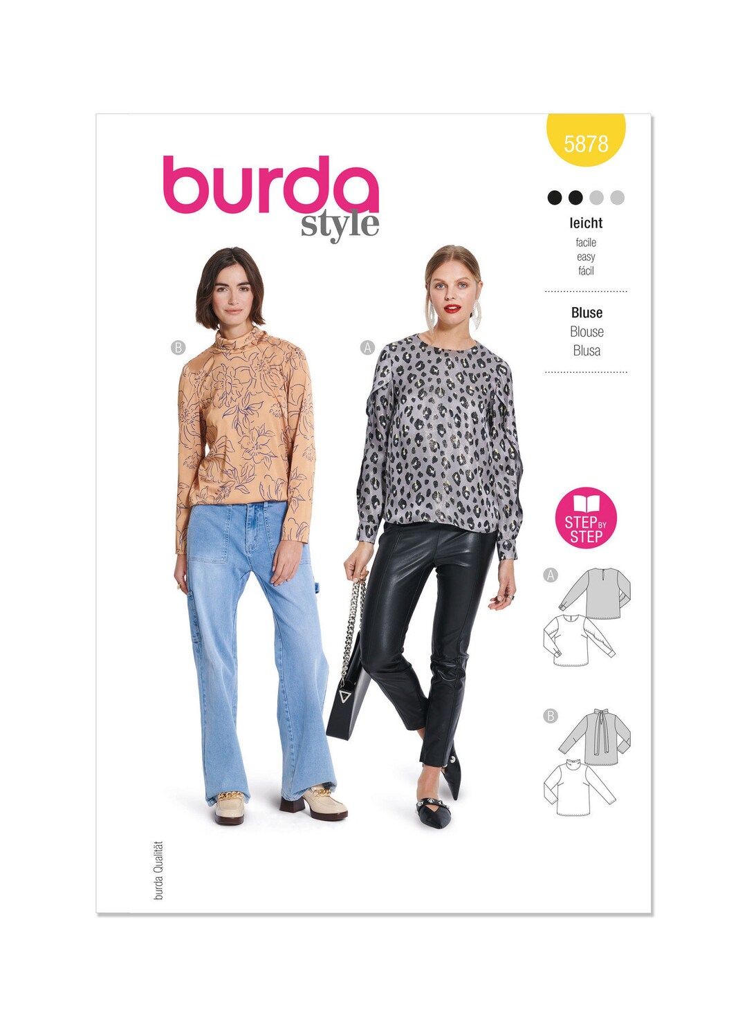 Misses' Blouse Burda Style Sewing Pattern 5878 Uncut, FF - Etsy