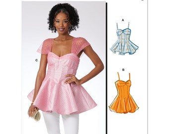 Misses Gathered Tops and Tunic Mccall's Sewing Pattern M7325 Uncut, FF ...