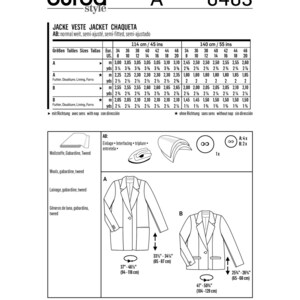 Misses' Blazer Burda Style Sewing Pattern 6463 Uncut, FF - Etsy