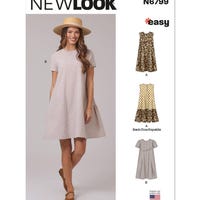 New Look Sewing Pattern N6639 Poncho and Jackets Misses Size 6-24 ...