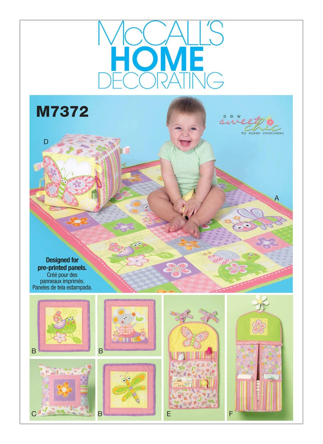 Nursery Blanket, Pillow and Organization Accessories Mccall's Sewing ...