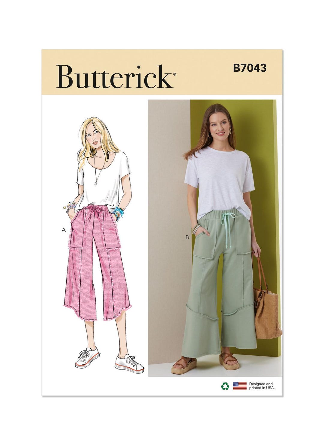 Misses' Pants Butterick Sewing Pattern B7043 Uncut, FF - Etsy
