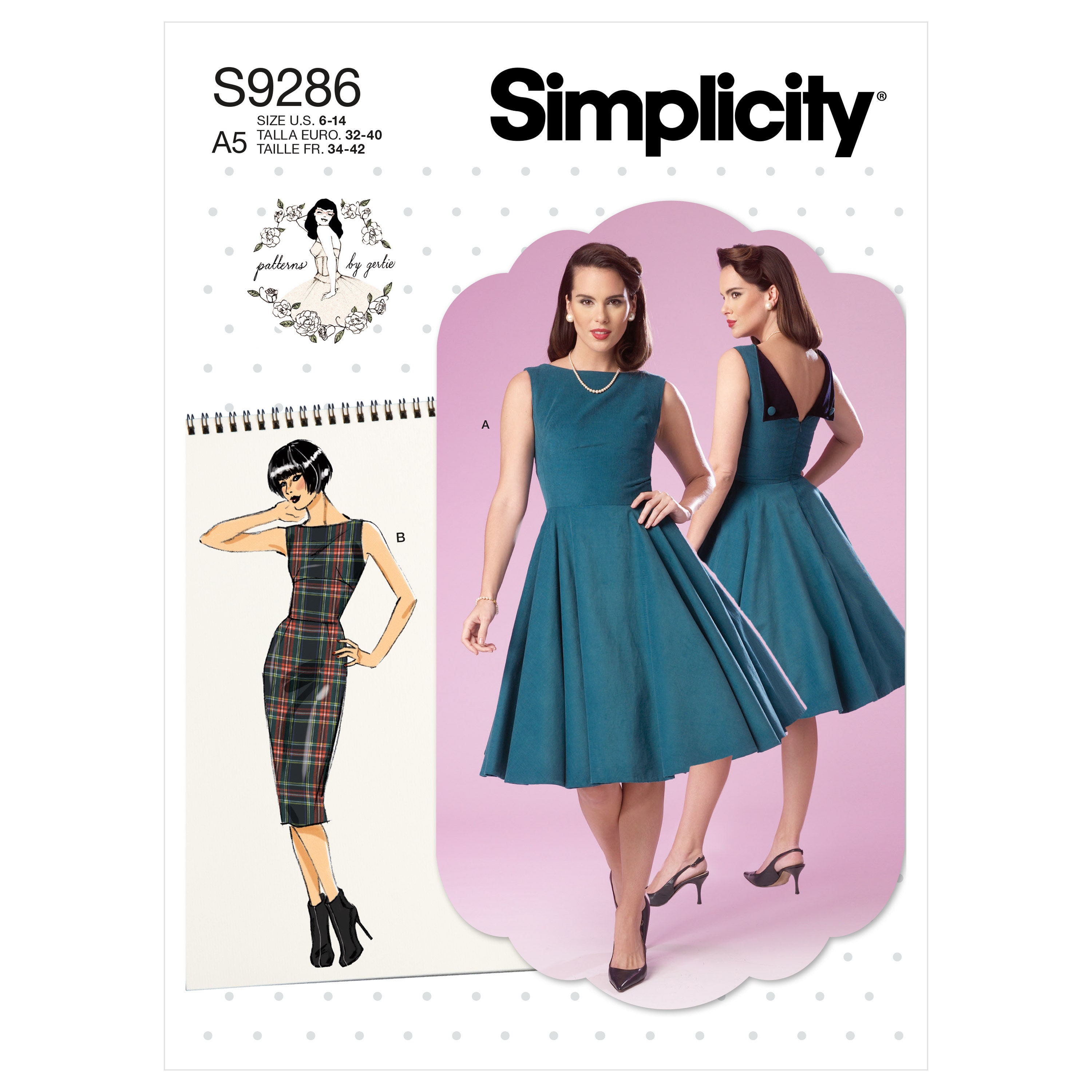 Misses' Fold-back Facing Dresses Simplicity Sewing Pattern - Etsy