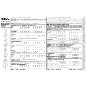 Girls' and Girls' Plus Dress or Popover Dress Simplicity Sewing Pattern 8065 Uncut, FF - Etsy