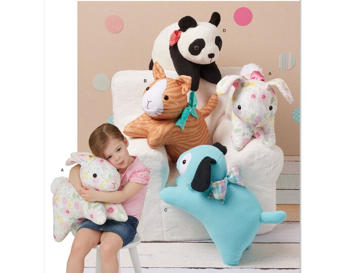 Two-pattern Piece Stuffed Animals Simplicity Sewing Pattern 8044 Uncut ...