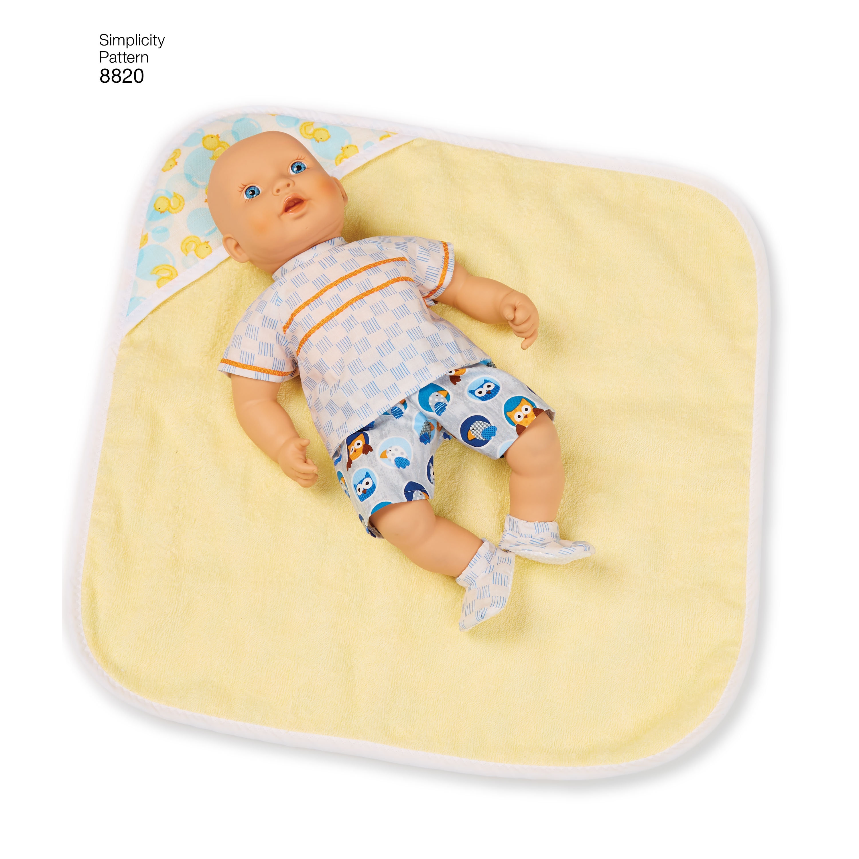 15" Baby Doll Clothes & Accessories Simplicity Sewing Pattern 8820 ...