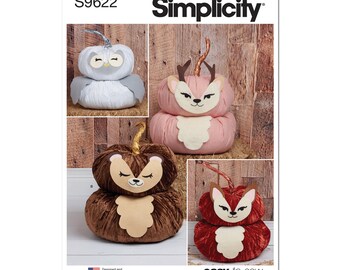 Two-pattern Piece Stuffed Animals Simplicity Sewing Pattern 8044 - Etsy
