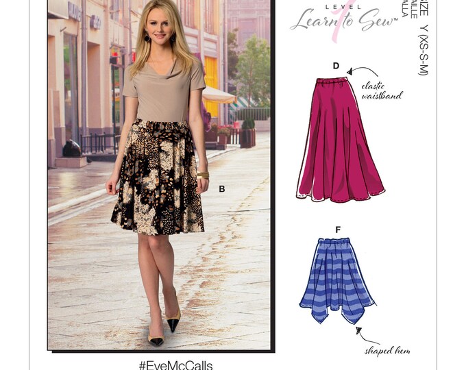 Misses Skirts Mccall's Sewing Pattern M7906 - Etsy