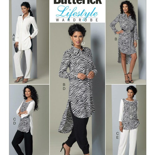 Butterick Sewing Pattern B6559 Misses' Top Tunic and - Etsy