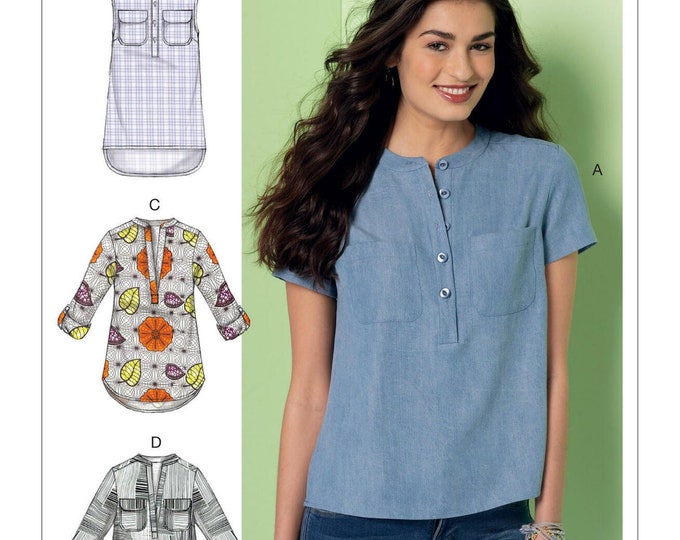 Misses Henley Tops Mccall's Sewing Pattern M7360 Uncut, FF - Etsy