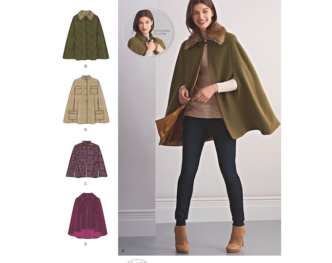 Misses Capes and Capelets Simplicity Sewing Pattern 8263 Uncut, FF - Etsy