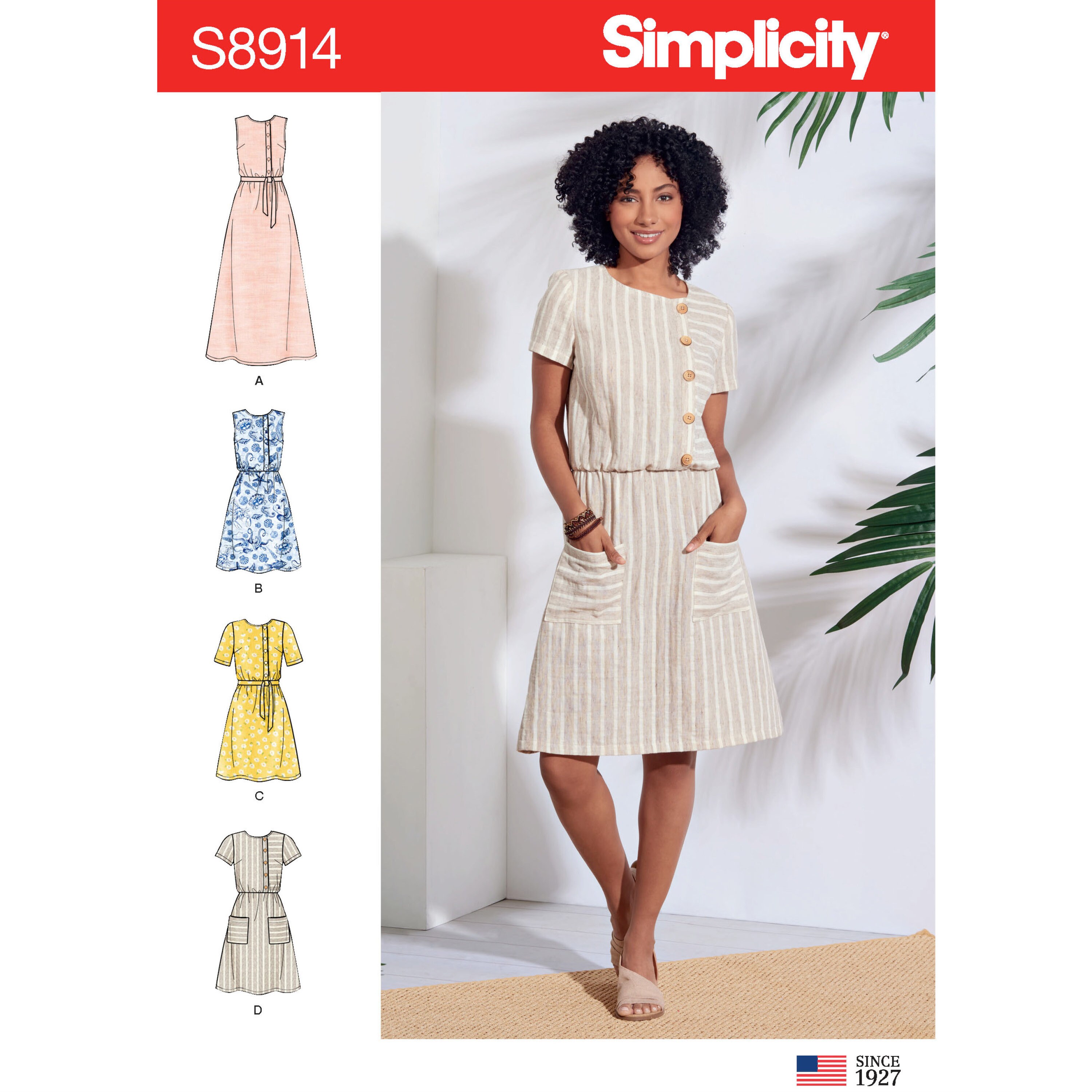 Misses' Dresses Simplicity Sewing Pattern S8914 - Etsy