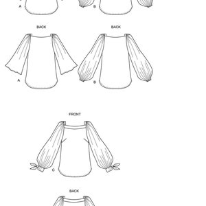 Misses Top Butterick Sewing Pattern B6711 - Etsy