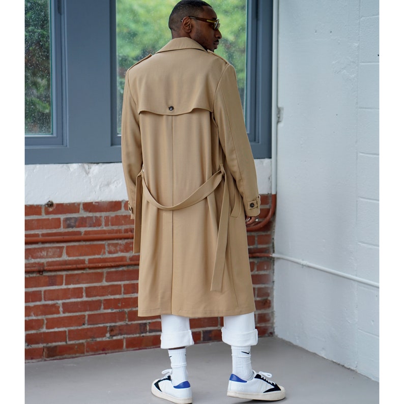Men's Trench Coat in Two Lengths Simplicity Sewing Pattern - Etsy