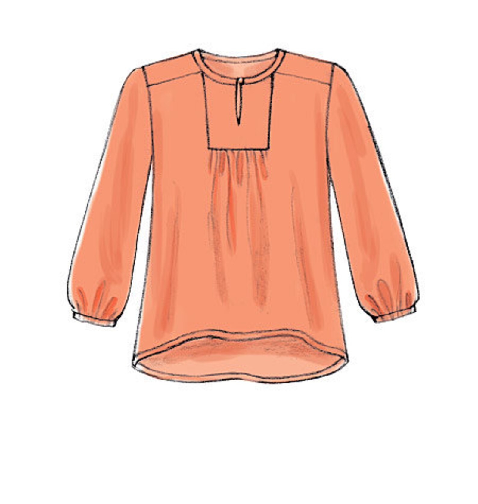 Misses' Notch-neck or Keyhole Tops Mccall's Sewing - Etsy