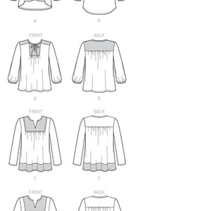 Misses Notch-neck or Keyhole Tops Mccall's Sewing Pattern M7284 Uncut ...