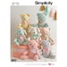 Stuffed Animals Simplicity Sewing Pattern 8716 Uncut, FF - Etsy